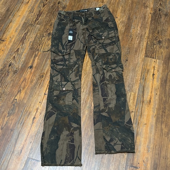 Fashion Nova | Jeans | In The Wild Camo Stretch Cargo Jeans Camouflage ...